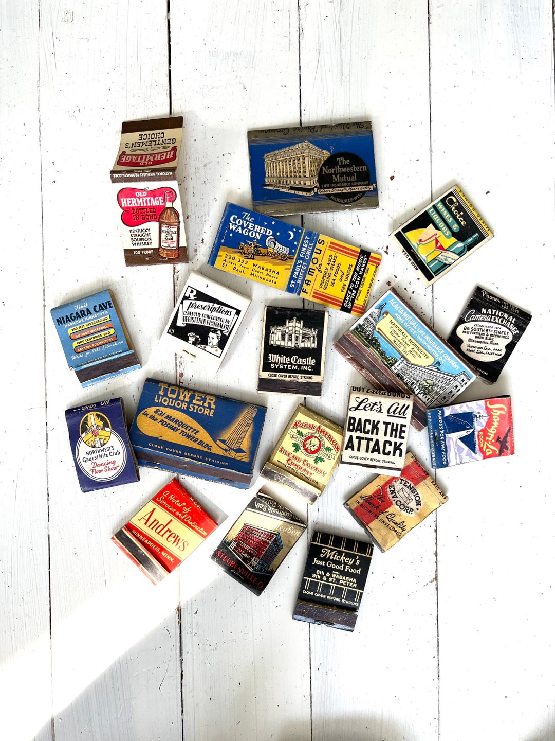 1940s Retro Matches Advertising - Etsy