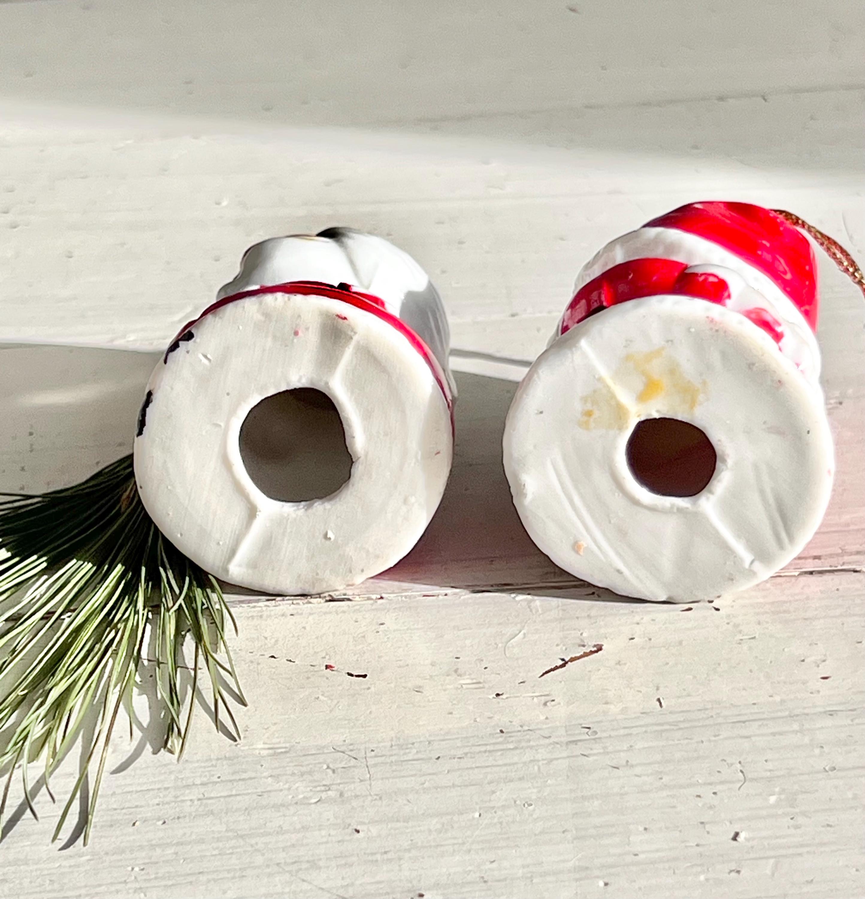Mid-century Kitsch Santa & Mrs Claus Figurine Ornaments - Etsy