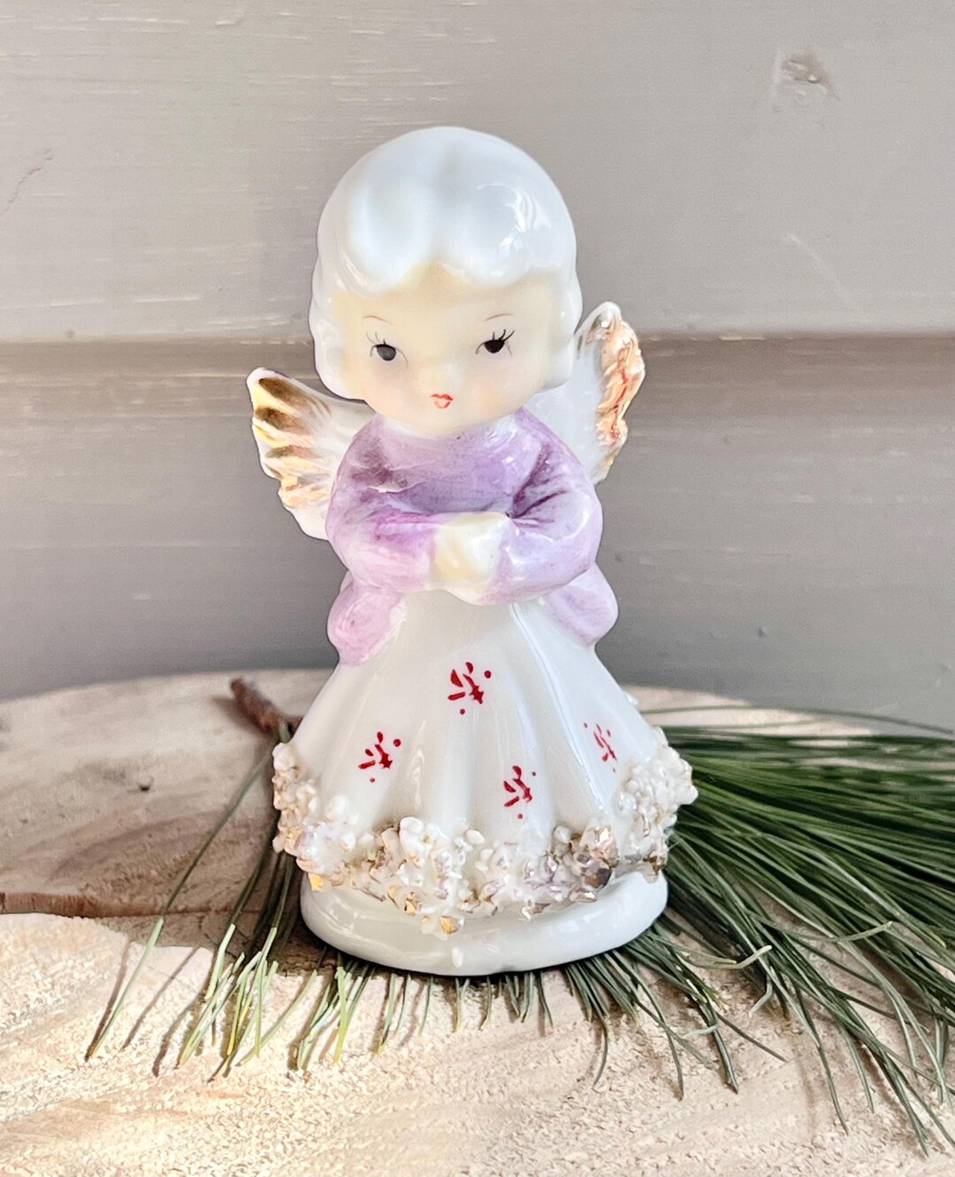 Midcentury Angel Spaghetti Figurine - Etsy