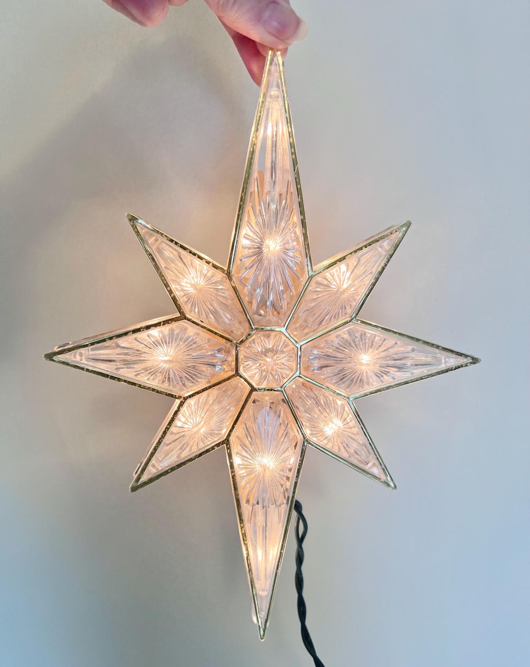 White Star Tree Topper or Wall Hanging - Etsy