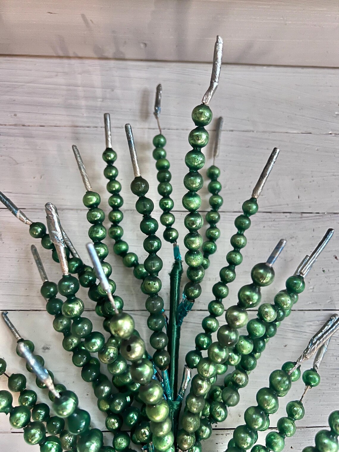 24 Midcentury Rare Lg Balls Mercury 18” Long Stem Christmas Picks - Etsy