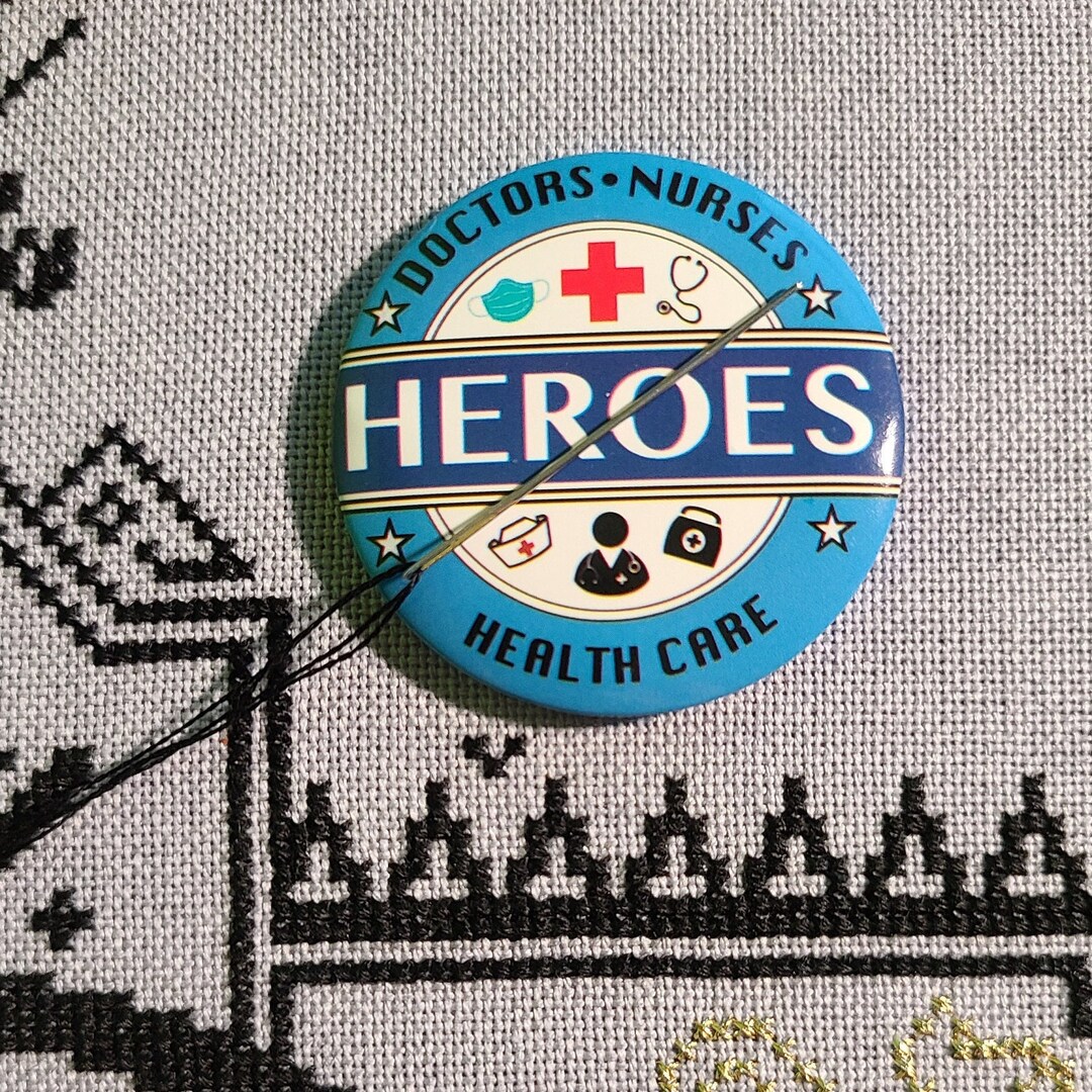 Doctors, Nurses, Heroes Magnetic Needle Minder for Cross Stitch and ...