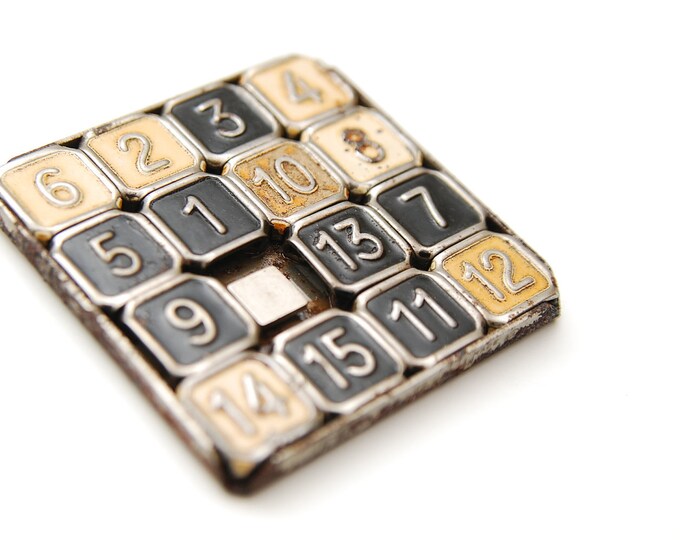 Old Sliding Fifteen Puzzle - Etsy