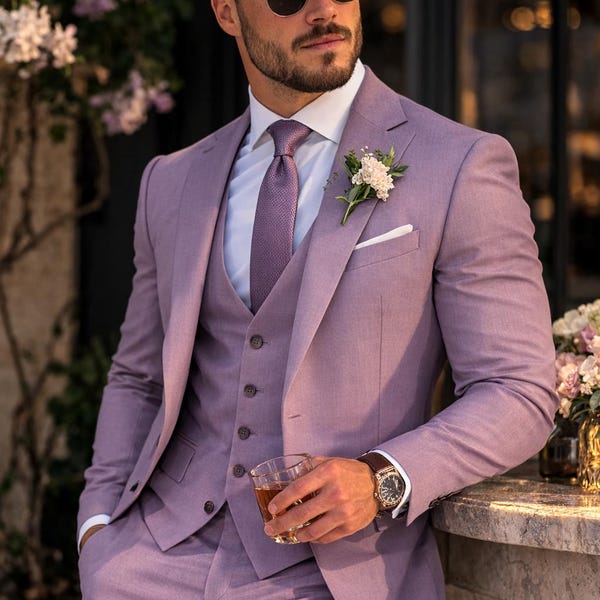 Wedding Suits Lilac - Etsy UK
