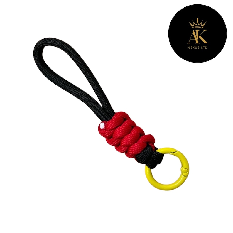 Bunter geflochtener Paracord Wrist Lanyard Schlüsselanhänger mit ...