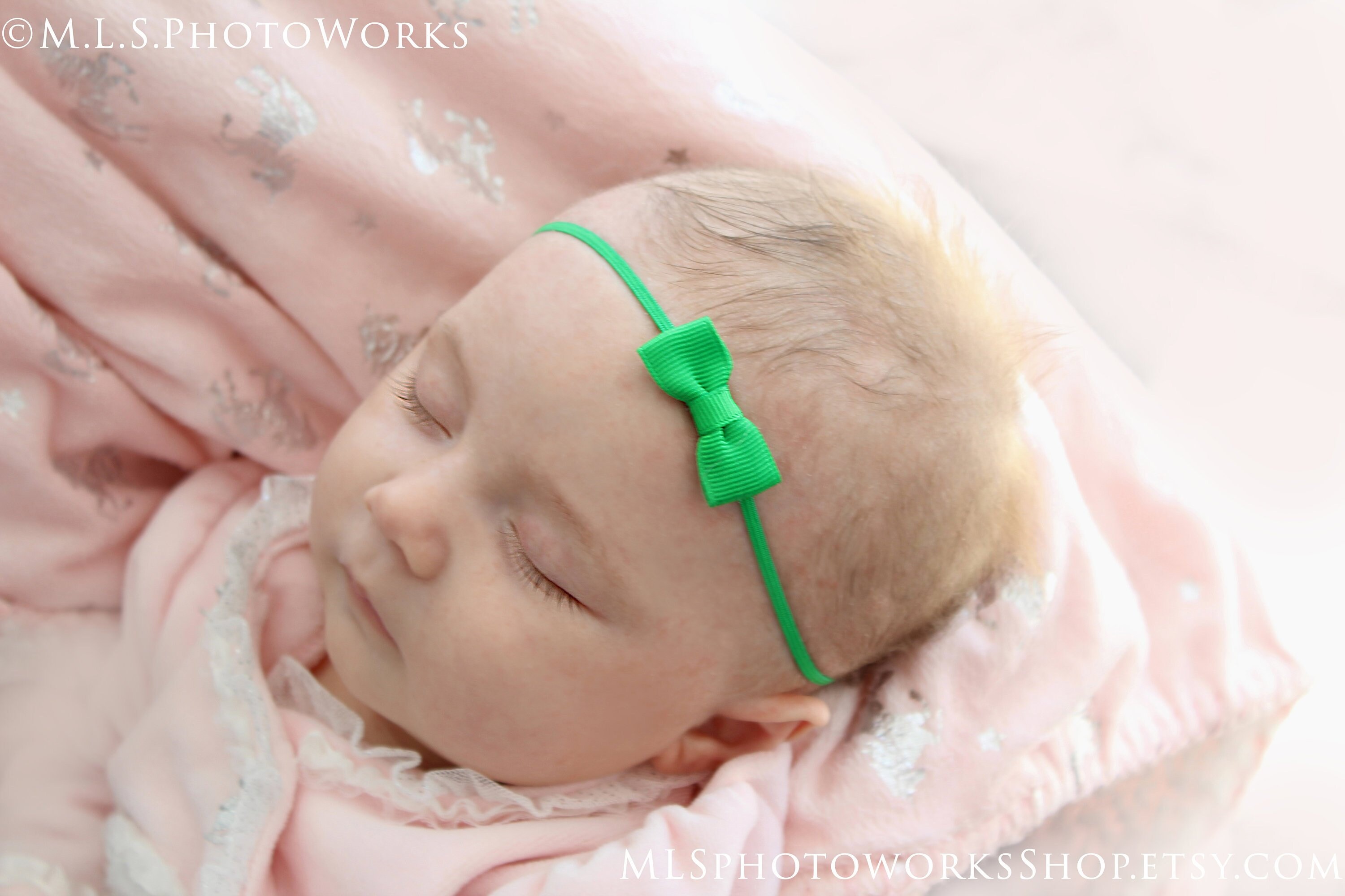 Simple Tiny Black Baby Bow - Available in Many Colors - Preemie Baby ...