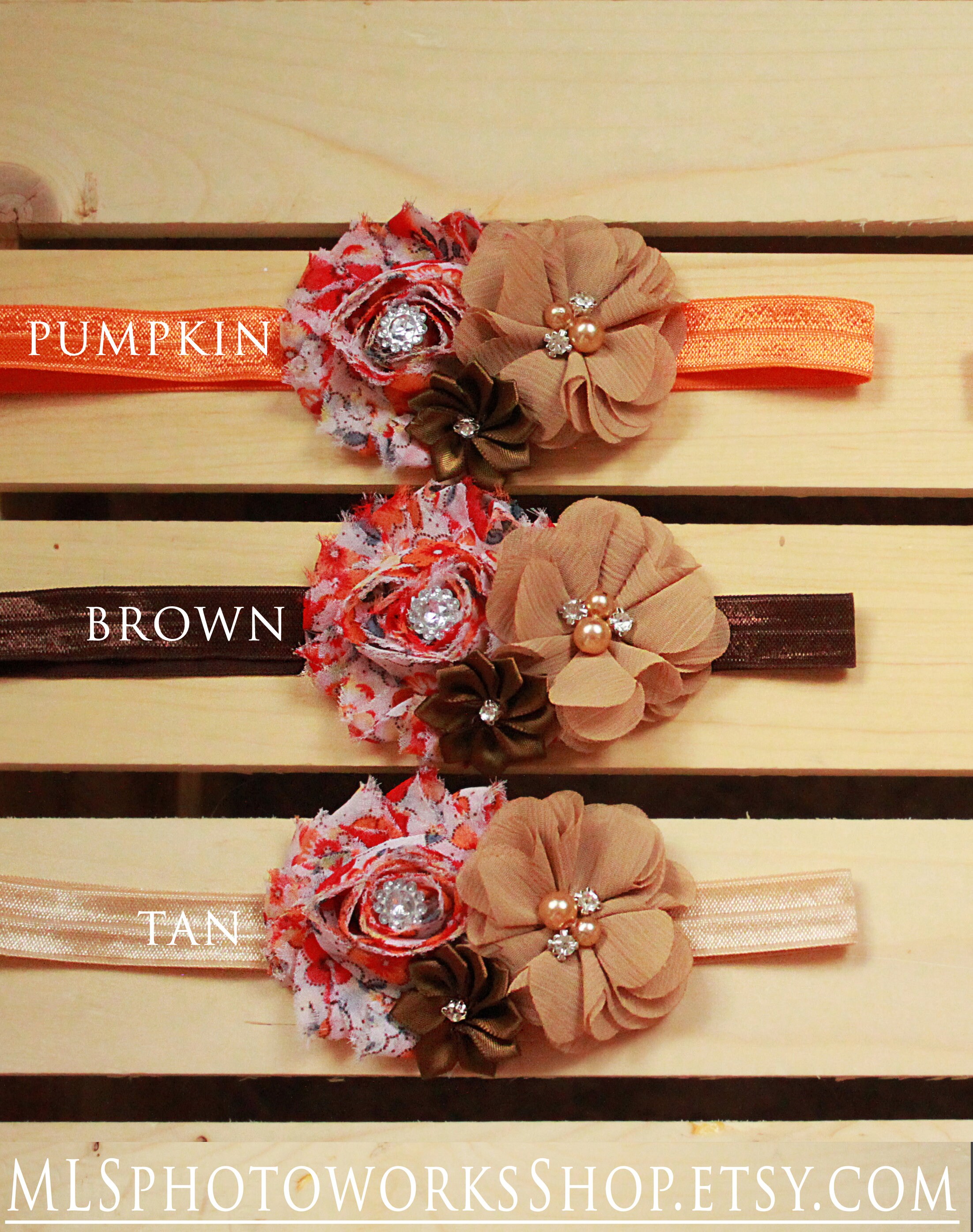 The Rich Shades of Autumn Baby Girl Headband Fall Colors Bow - Etsy