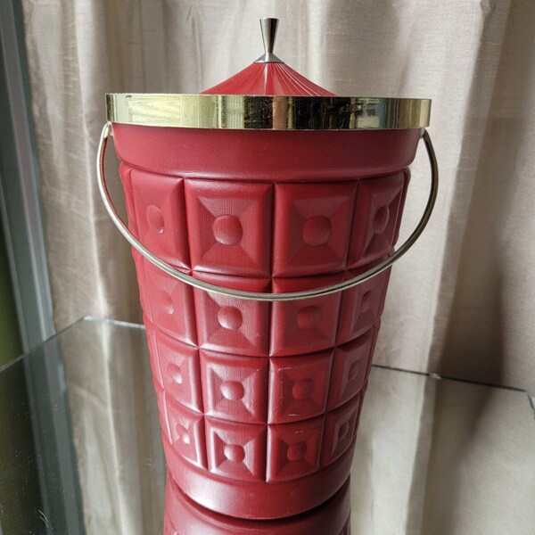 Red Ice Bucket - Etsy