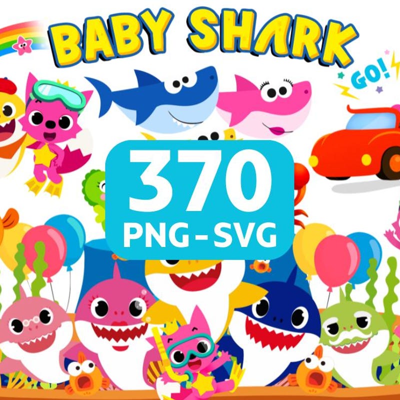 Clipart Baby Shark - Etsy