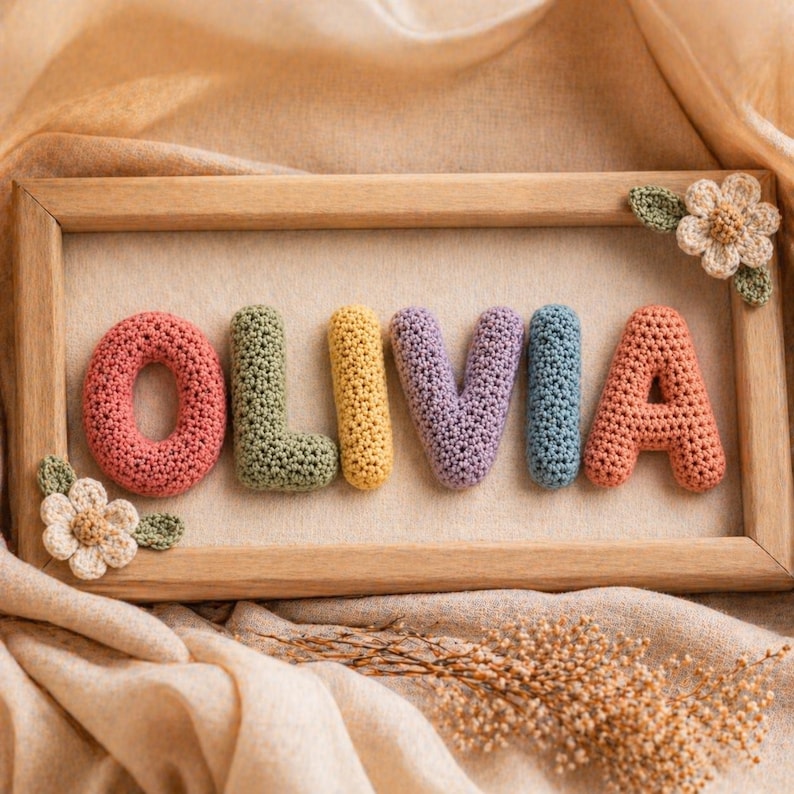 Alphabet Crochet Pattern PDF, Full Alphabet Pattern, 3D Letter, Nursery ...