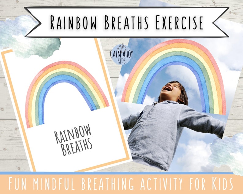 Rainbow Breathing Poster: Kids Mental Health, Coping Skills (PDF ...