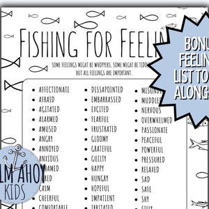 Fishing for Feelings Activity: Ocean Themed Social Emotional Learning ...