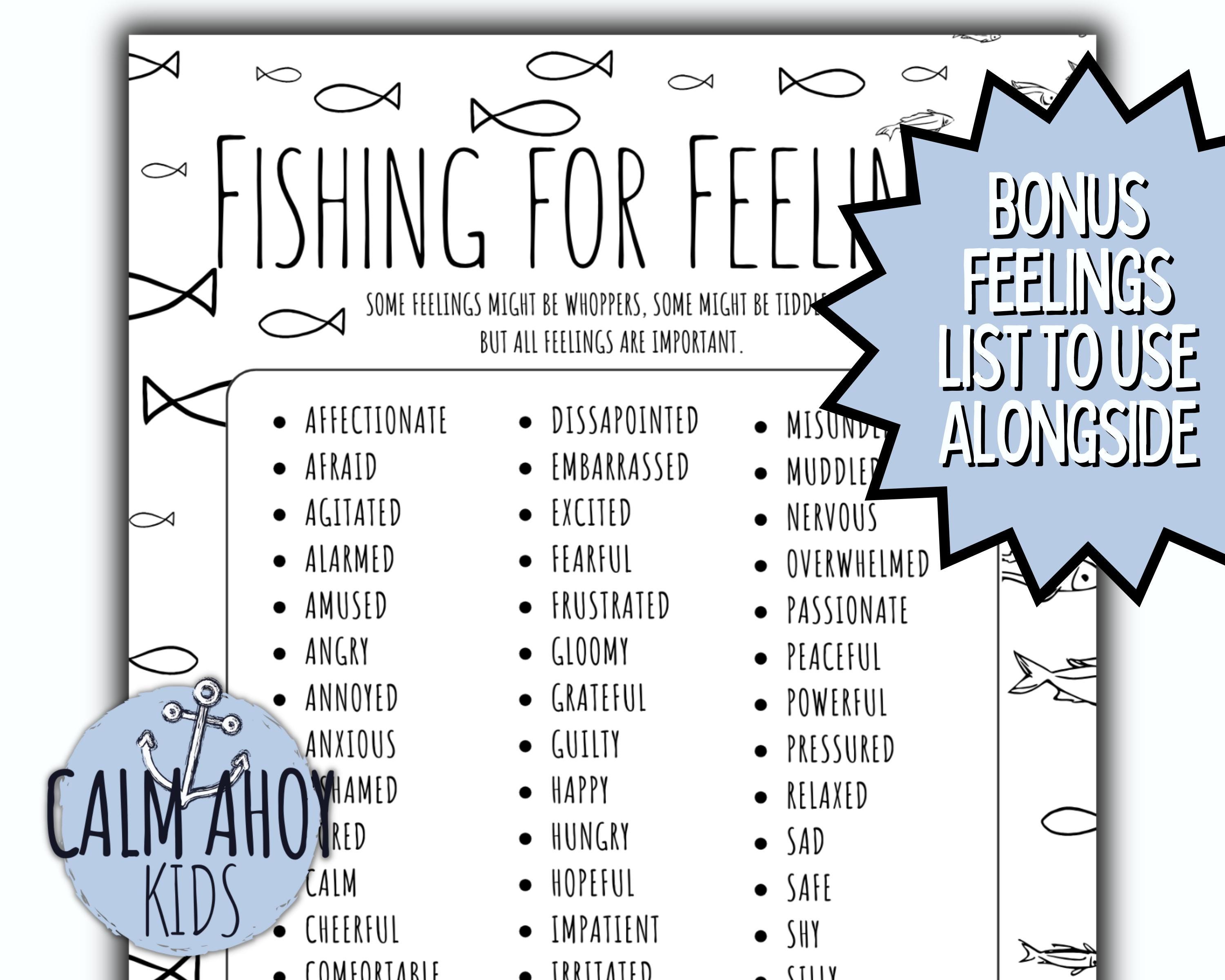Fishing for Feelings Activity: Ocean Themed Social Emotional Learning ...