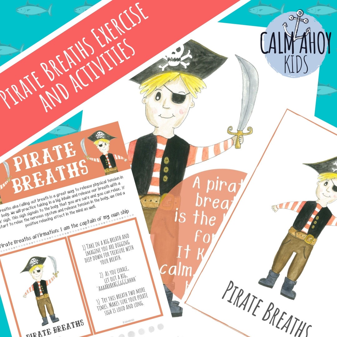 Pirate Breaths Activity: Kids Relaxation & Mindfulness (PDF Printable ...