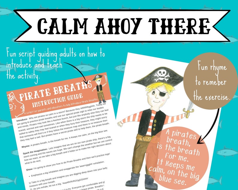 Pirate Breaths Activity: Kids Relaxation & Mindfulness (PDF Printable ...