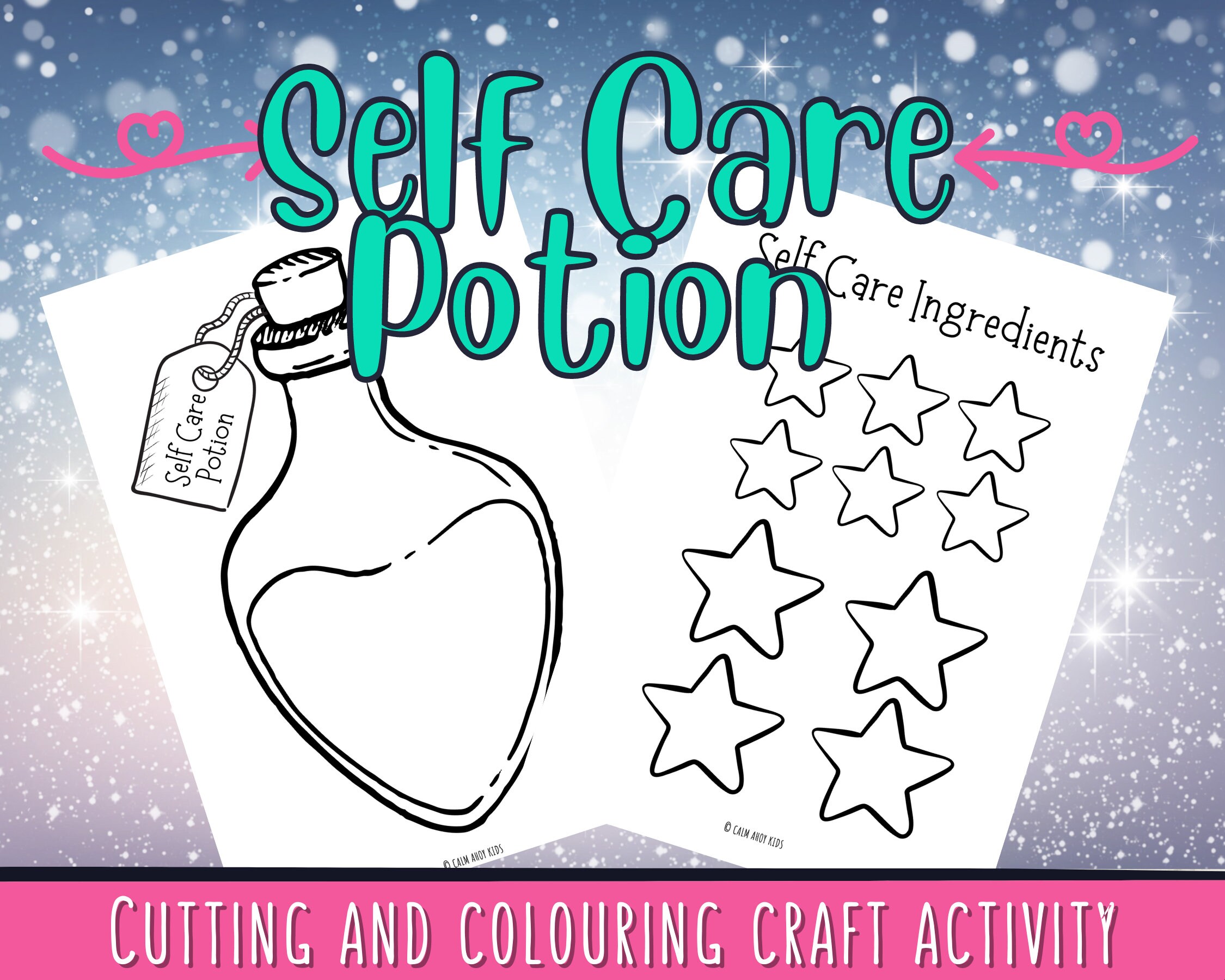 Self Care Printable Activity for Kids | Self Care Spells Well-being ...