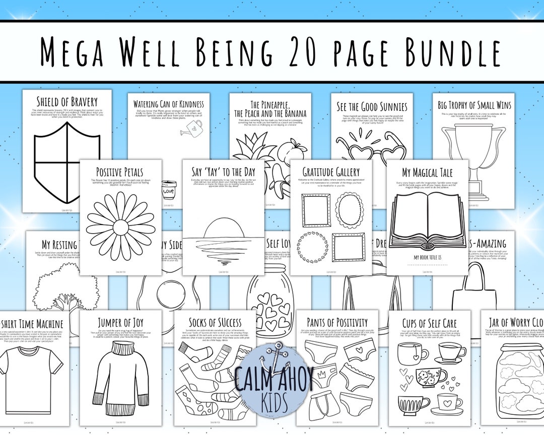 20 Fun Creative Well Being Worksheets for Kids, Teens and Adults ...