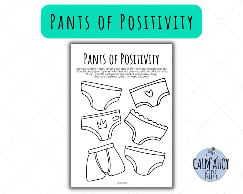 Positive Mindset Printable Worksheet Bundle for Kids and Teens | Fun ...
