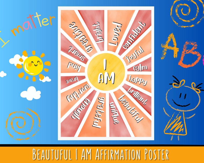 Positive Affirmation Cards for Kids and Affirmation Station | Calm Down ...