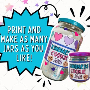 Kindness Cookie Jar DIY Craft: Printable Affirmation Cards (PDF) - Etsy