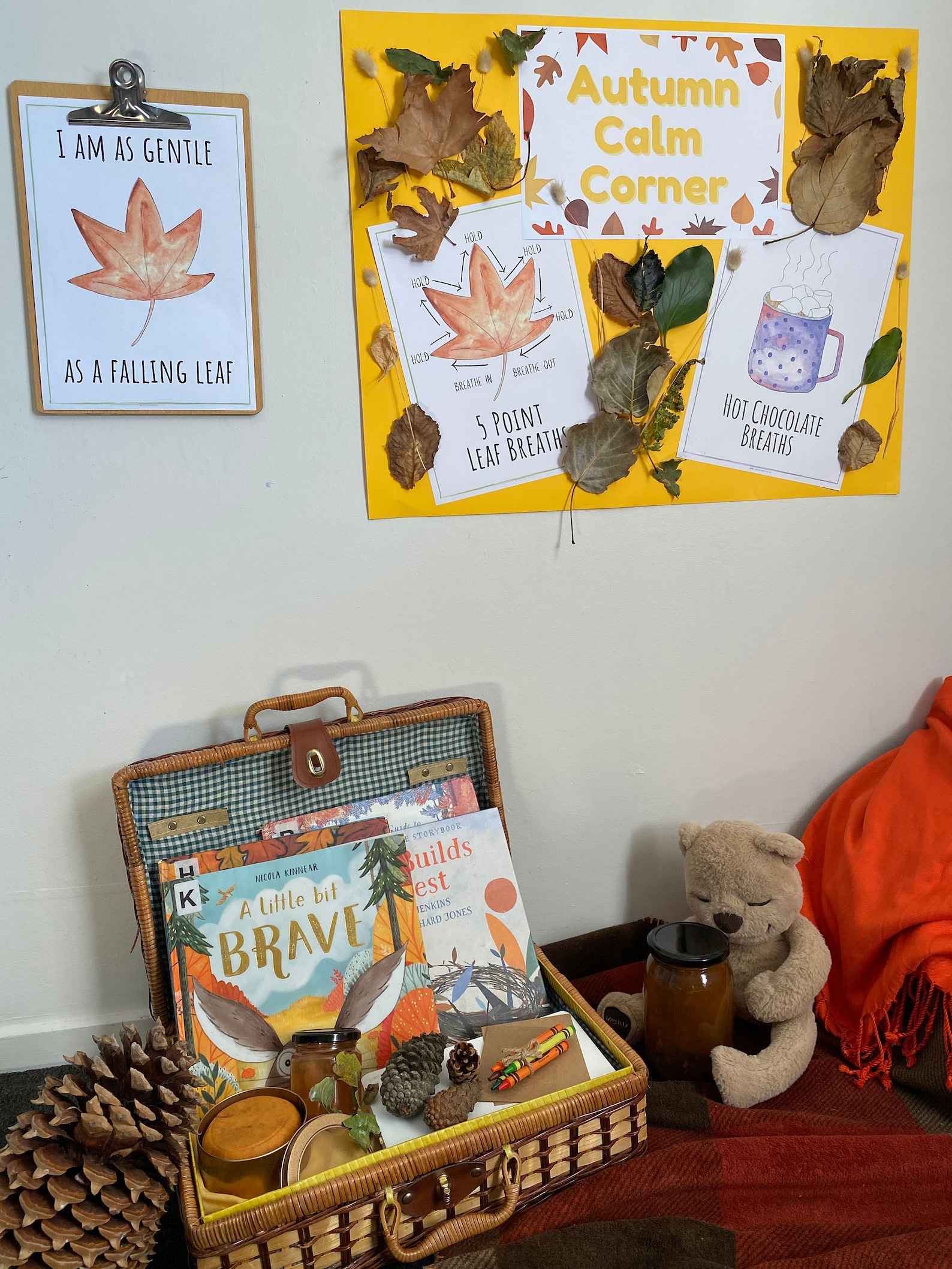 Kids Printable Relaxation Activity Leaf Breaths a Mindful - Etsy New ...