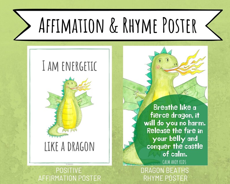 Kids Printable Relaxation Activity, Dragon Breaths a Mindful Breathing ...