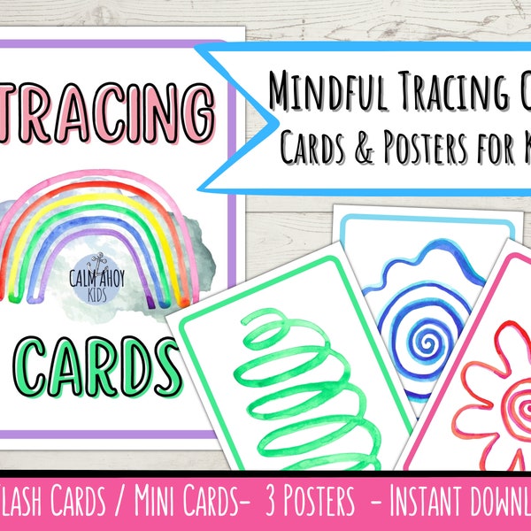 Finger Tracing Cards - Etsy