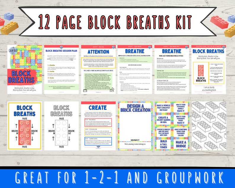 Breathing Activity for Block Loving Kids Mindful Brick Building Well ...