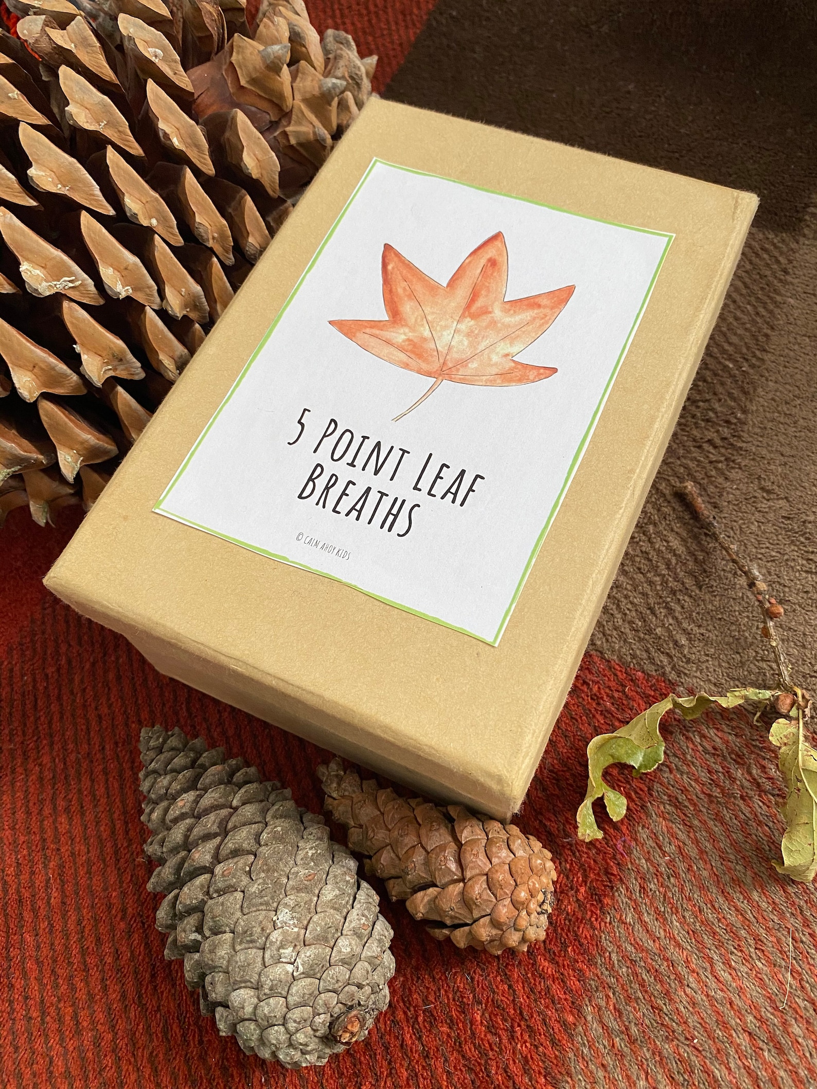 Kids Printable Relaxation Activity Leaf Breaths a Mindful - Etsy New ...