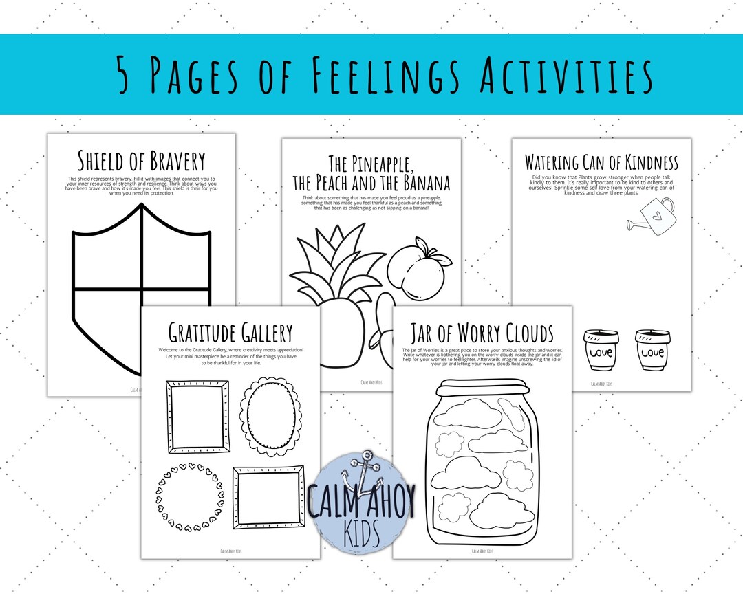 Feelings and Social Emotional Learning Creative Activities Worksheets ...