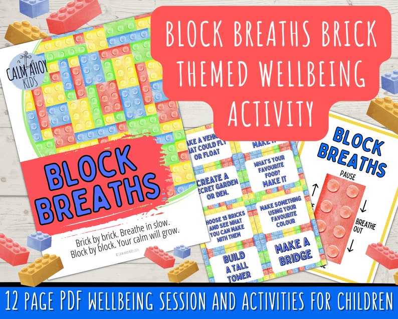 Breathing Activity for Block Loving Kids Mindful Brick Building Well ...