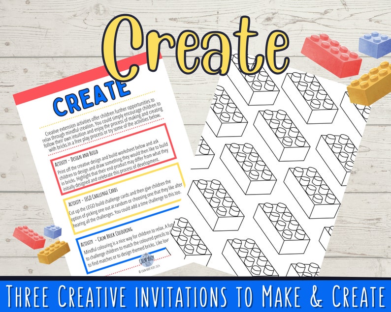 Breathing Activity for Block Loving Kids Mindful Brick Building Well ...