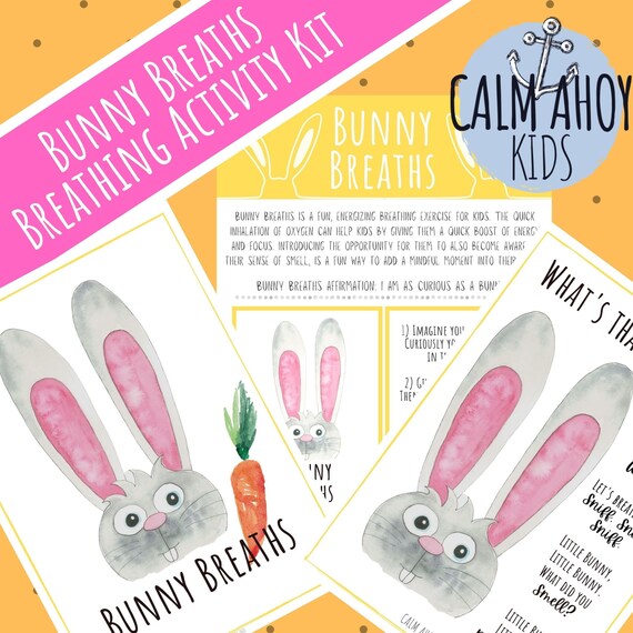 Bunny Breaths a Calming Mindful Breathing Printable Activity | Etsy