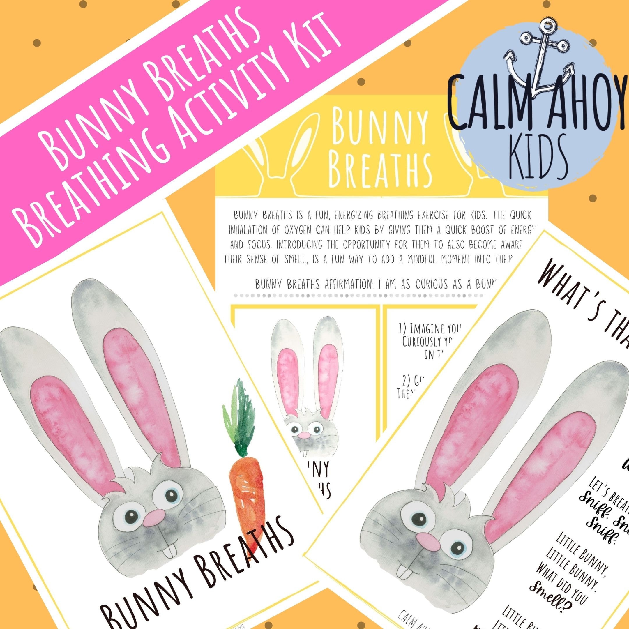 Bunny Breaths a Calming Mindful Breathing Printable Activity | Etsy