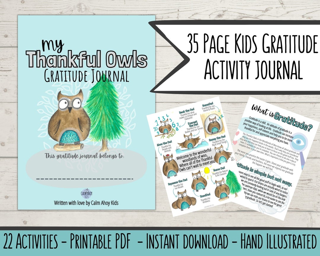Printable Gratitude Workbook for Kids | Positivity and Mindset ...