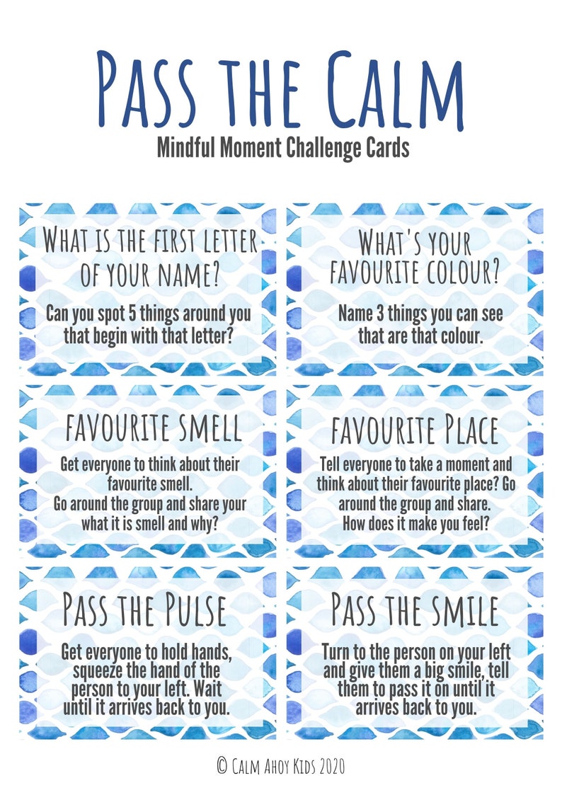Pass the Calm - Strengths Based / Mindfulness Pass the Parcel ...