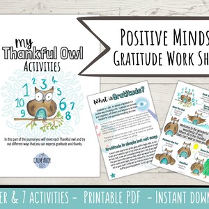 Printable Gratitude Worksheets for Kids | Positive Self Esteem ...