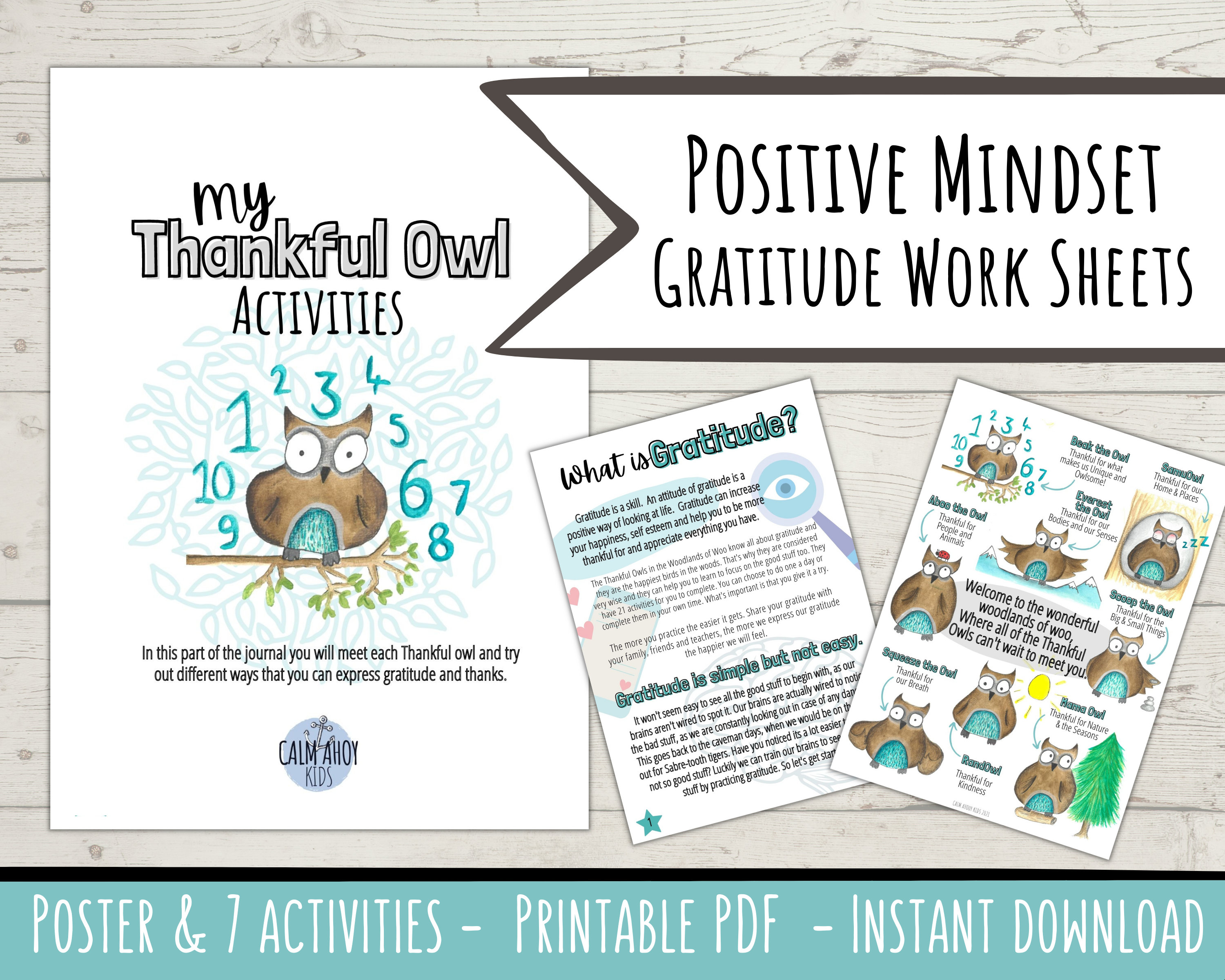 Printable Gratitude Worksheets for Kids | Positive Self Esteem ...