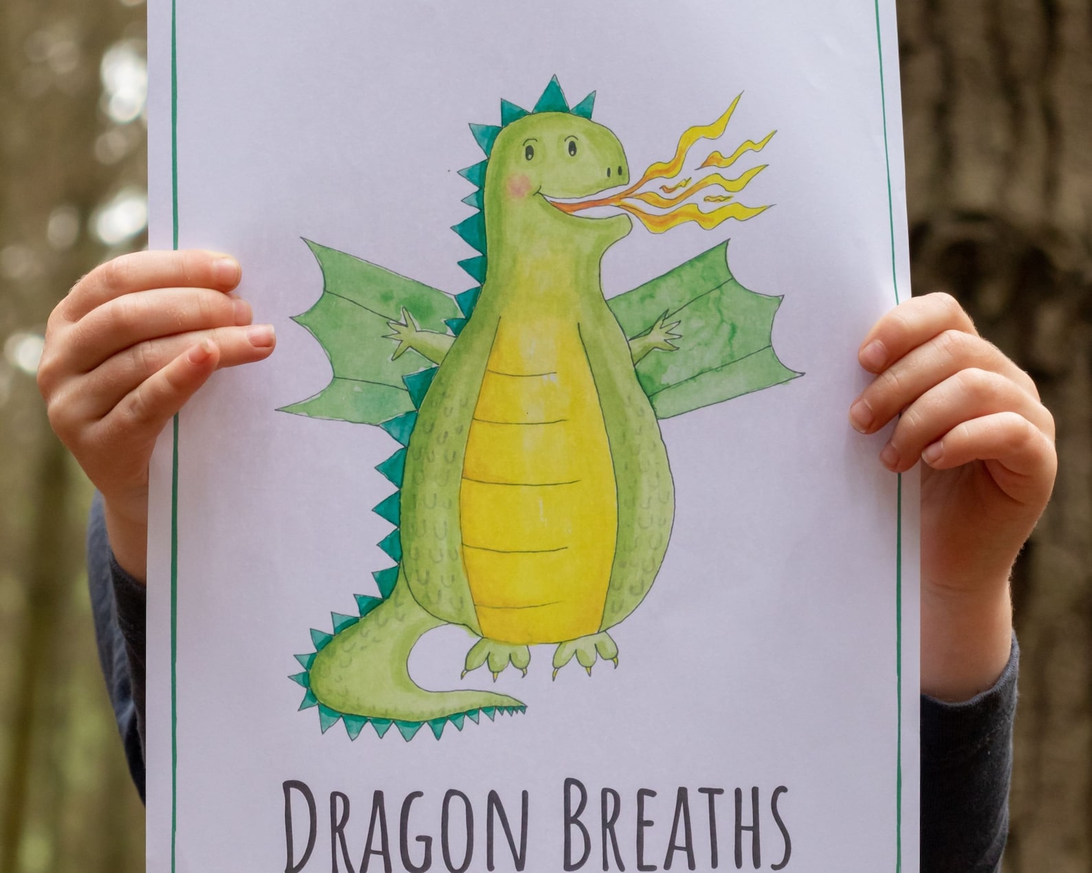 Kids Printable Relaxation Activity, Dragon Breaths a Mindful Breathing ...