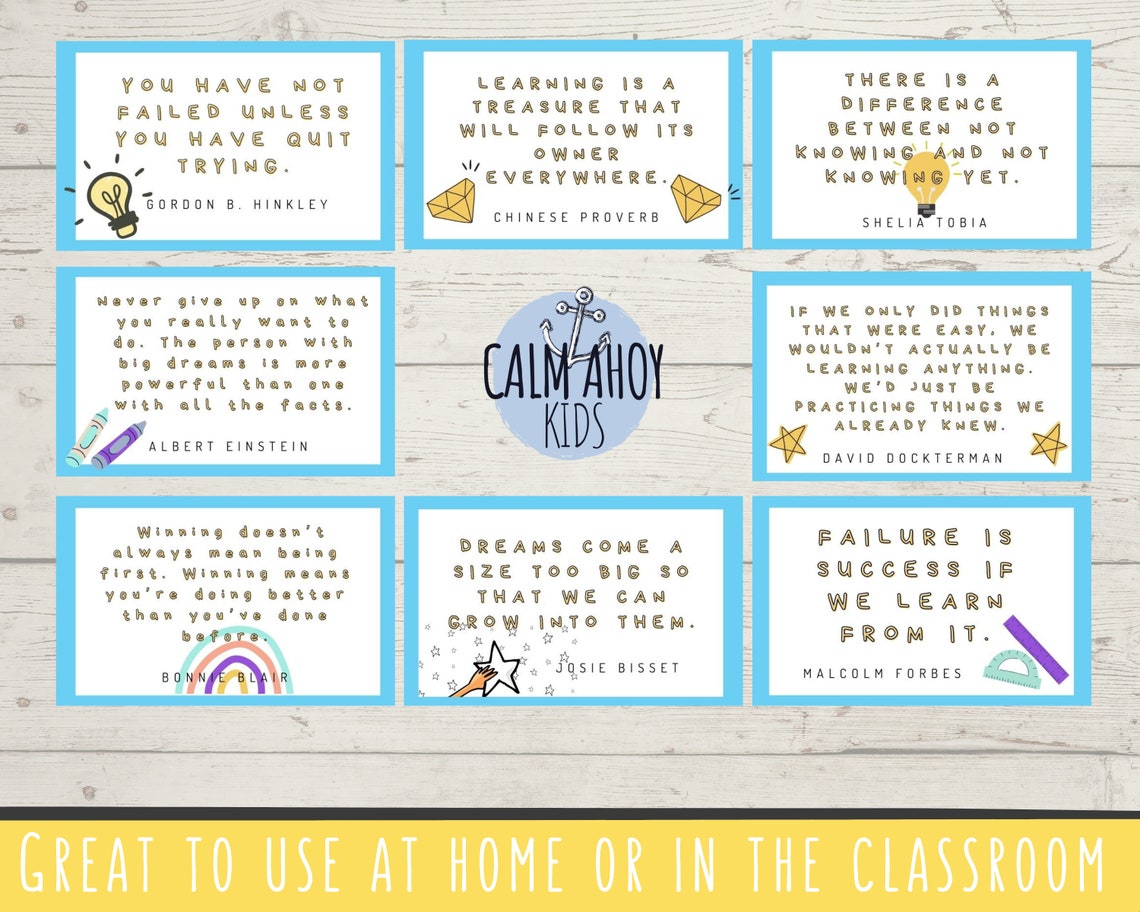 Printable Positivity Cards for Kids, Back to School, Encouragement ...
