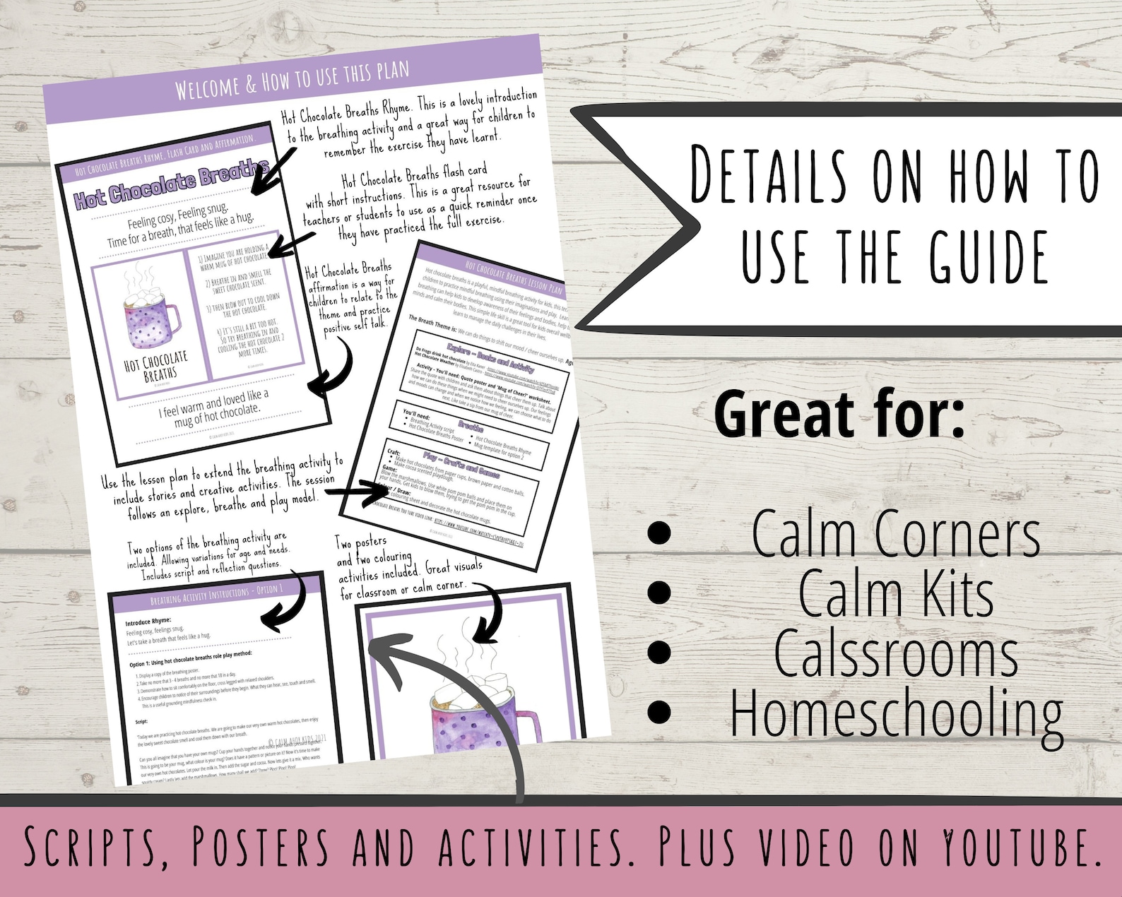 Kids Printable Relaxation Activity, Hot Chocolate Breaths a Mindful ...