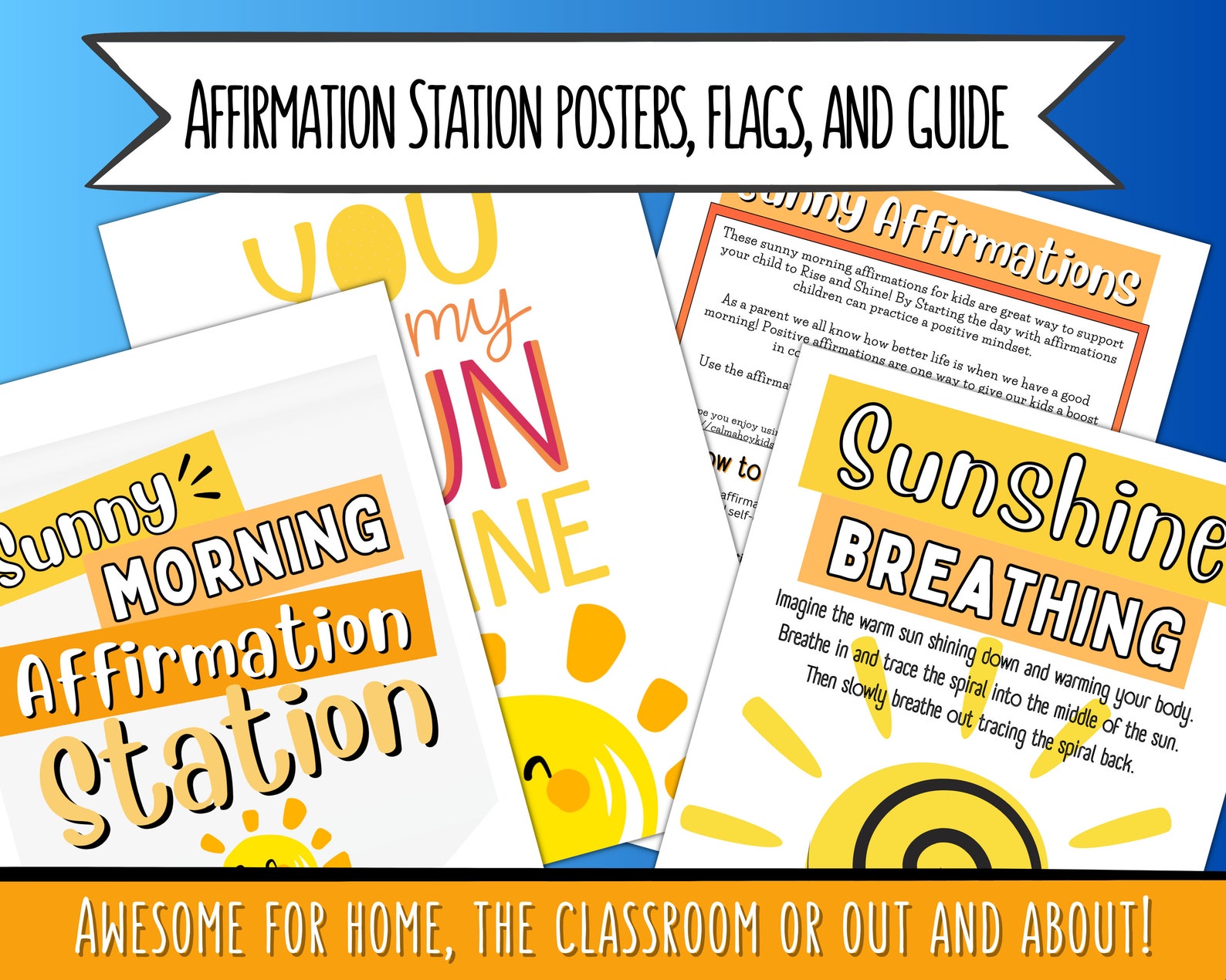Kids Positive Affirmation Cards: Calm Down Kit, Coping Skills (PDF ...