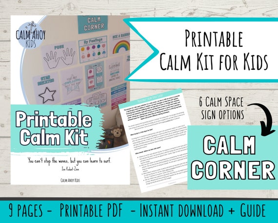 Calming Corner Kit I Printable Calm Corner I Calm Down Posters | Etsy