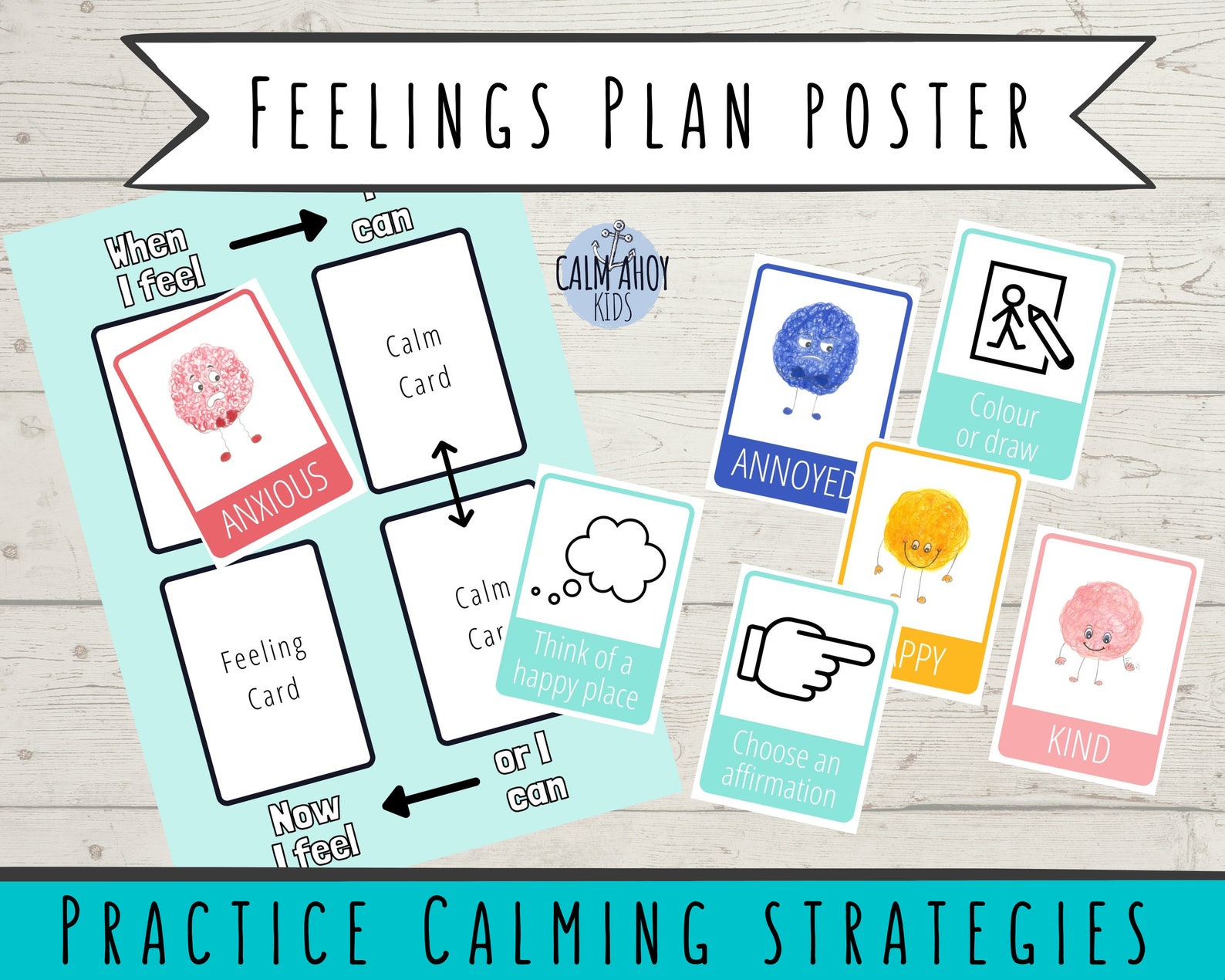Calming Corner Kit I Printable Calm Corner I Calm Down Posters I Kids ...