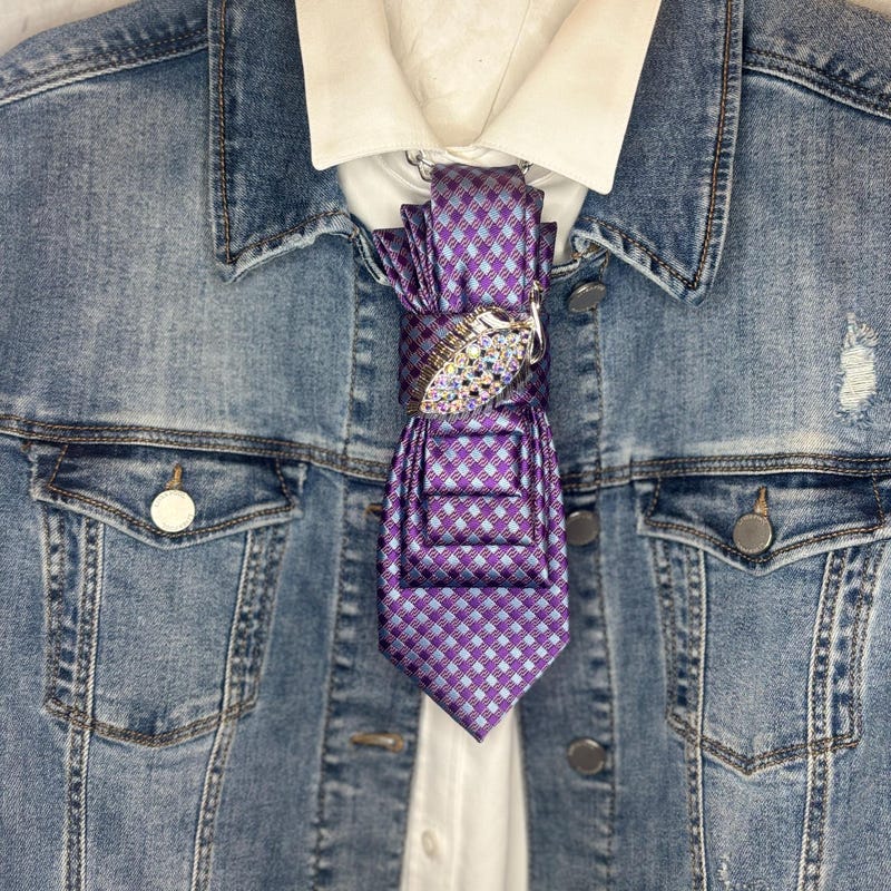 Upcycle Necktie Necklace - Etsy