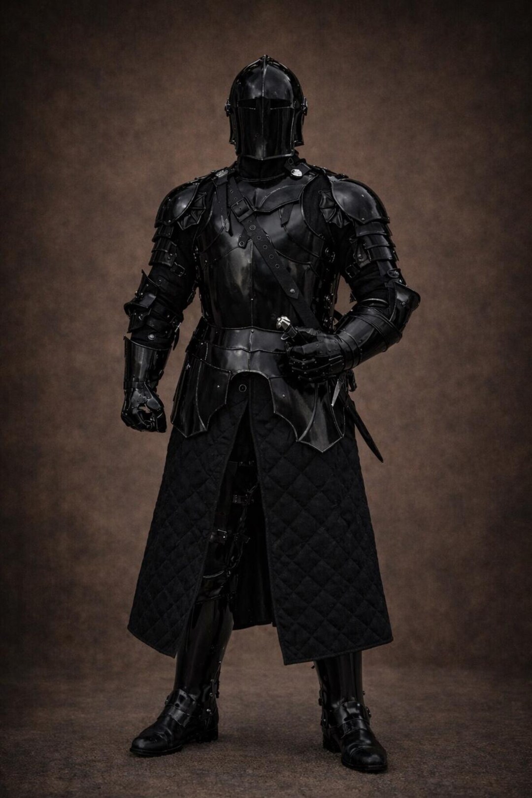 Medieval Wearable Knight Armor Suit | 18 Gauge Steel Barbuta Helmet ...