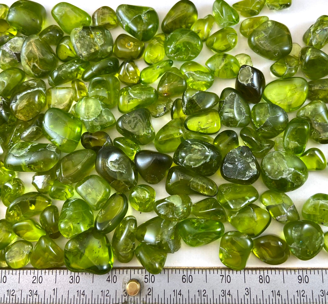 25 Carats of Gem Grade Tumbled Arizona Peridot Picked From Lot ...