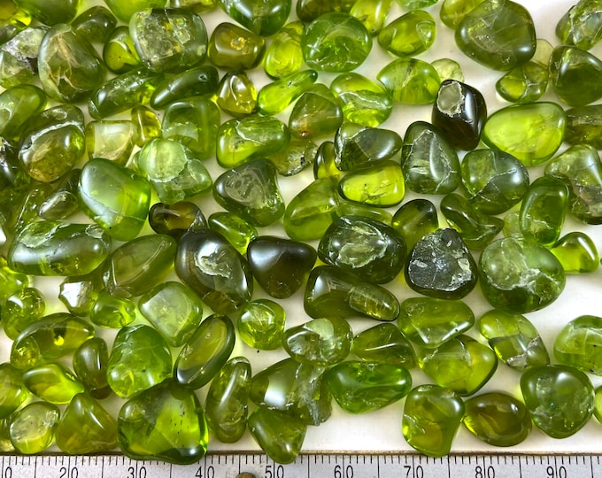 25 Carats of Gem Grade Tumbled Arizona Peridot Picked From Lot Peridot ...