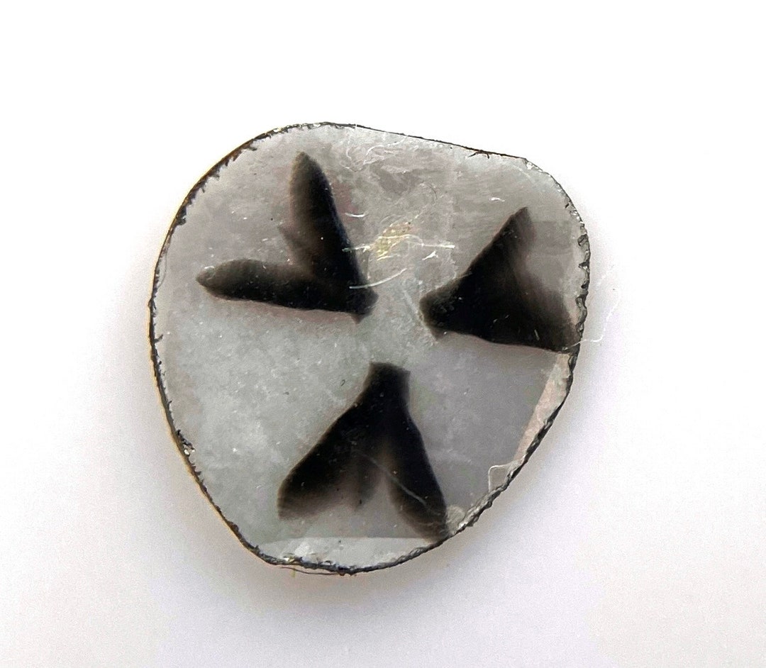 Rare 0.12 Carat Trapiche Diamond Slice - Natural Diamond Radiation ...
