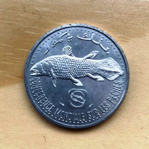 1 Comoros Coelacanth Coin - 5 Francs - 1992 - Picked Randomly From Lot ...